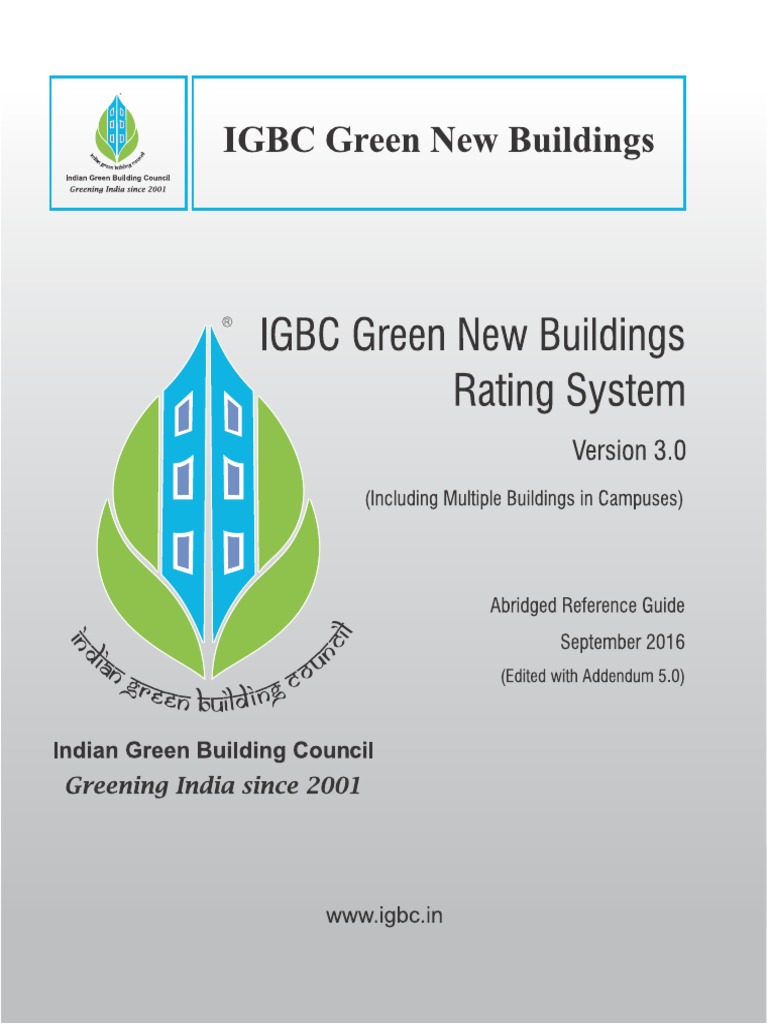 IGBC Green New Buildings Rating System (Version 3.0 With Fifth Addendum ...