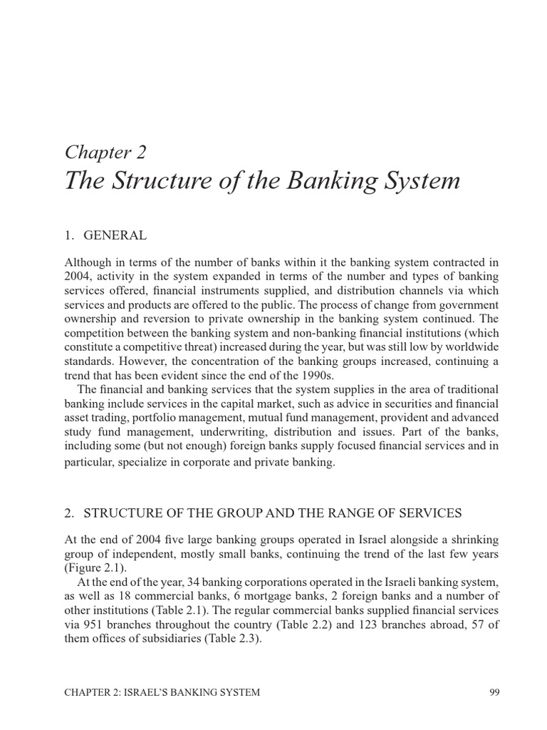 The Structure of The Banking System: 1. General | PDF | Credit Card ...