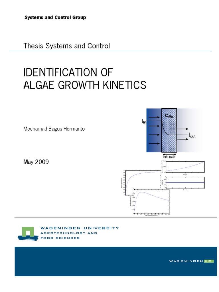 Identiication of Algae Growth Kinetics | PDF | Vegetable Oil | Algae Fuel