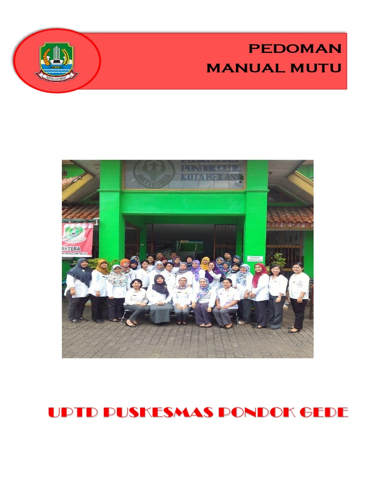 Pedoman Manual Mutu: Uptd Puskesmas Pondok Gede | PDF
