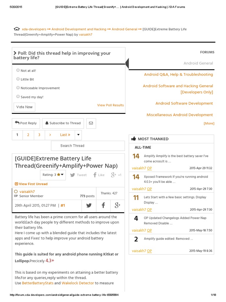 (GUIDE) Extreme Battery Life Thread (Greenify+ - Android Development and Hacking - XDA Forums ...
