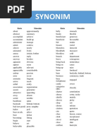 C1 CEFR Vocabulary Word List - Words for Advanced Students 2 | PDF
