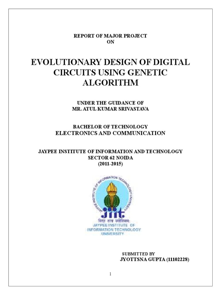 Evolutionary Design of Digital Circuits Using Genetic Algorithm | PDF ...