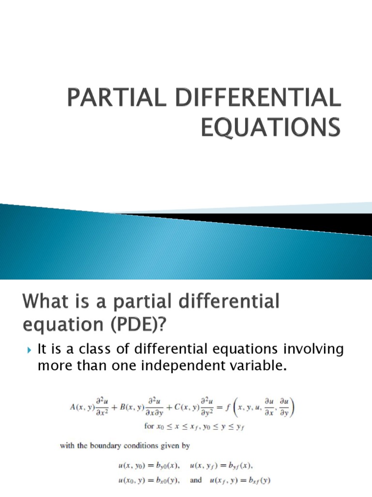 Partial Differential | PDF | Partial Differential Equation | Differential Equations