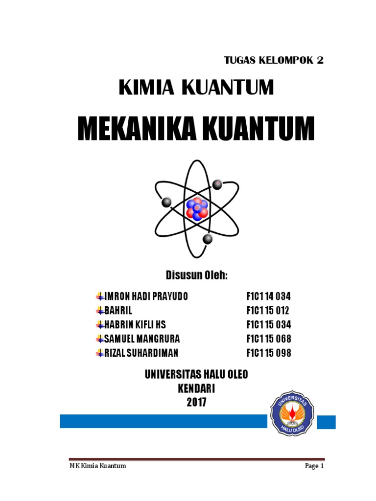 MK Kuantum - MEKANIKA KUANTUM | PDF | Metode & Bahan Ajar | Sains & Matematika