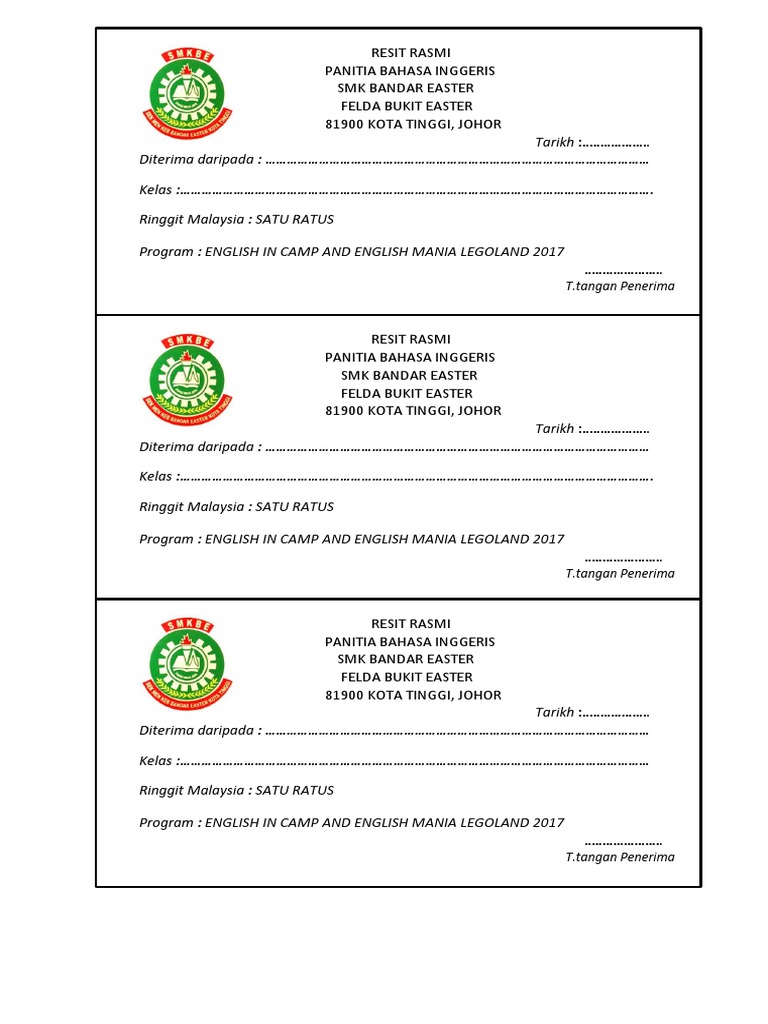 Resit Rasmi Legoland | PDF