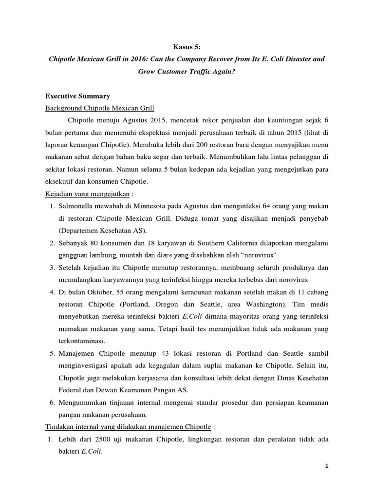 Chipotle Case Study | PDF