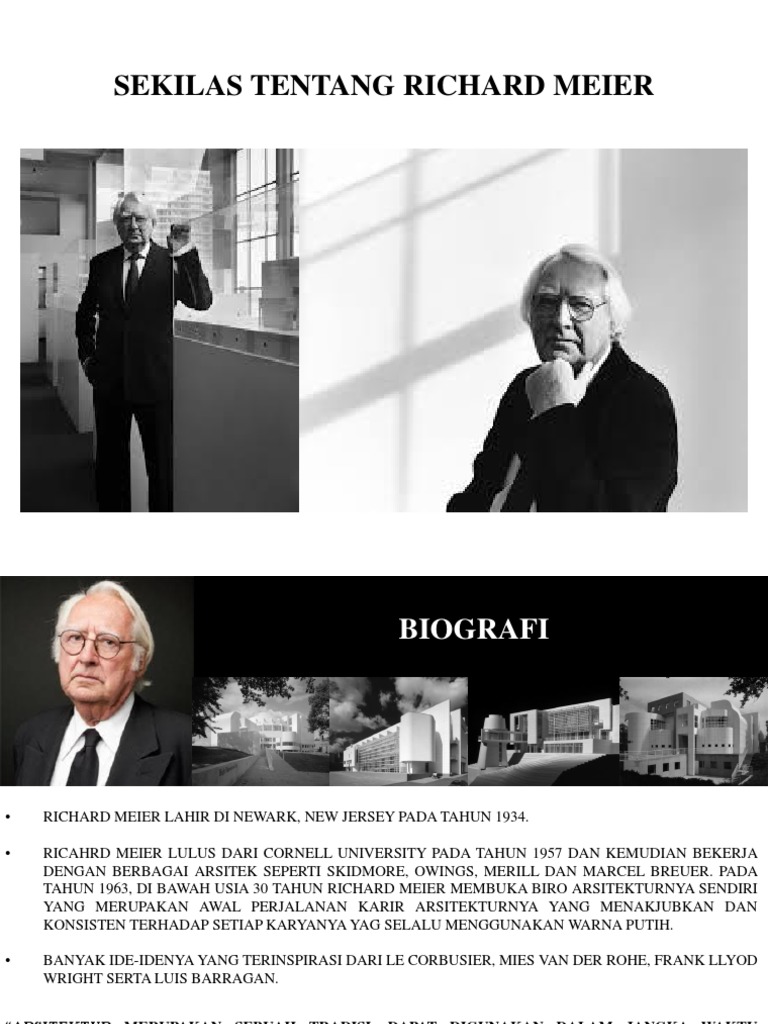 Sekilas Tentang Richard Meier | PDF