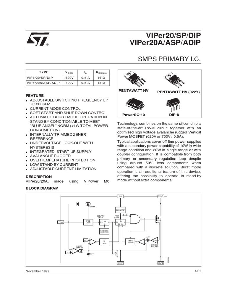 Viper 20 | PDF | Mosfet | Amplifier