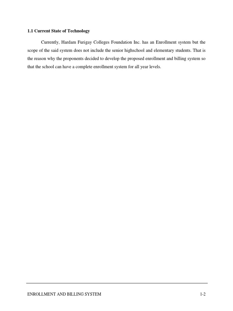 Current State of Technology | PDF