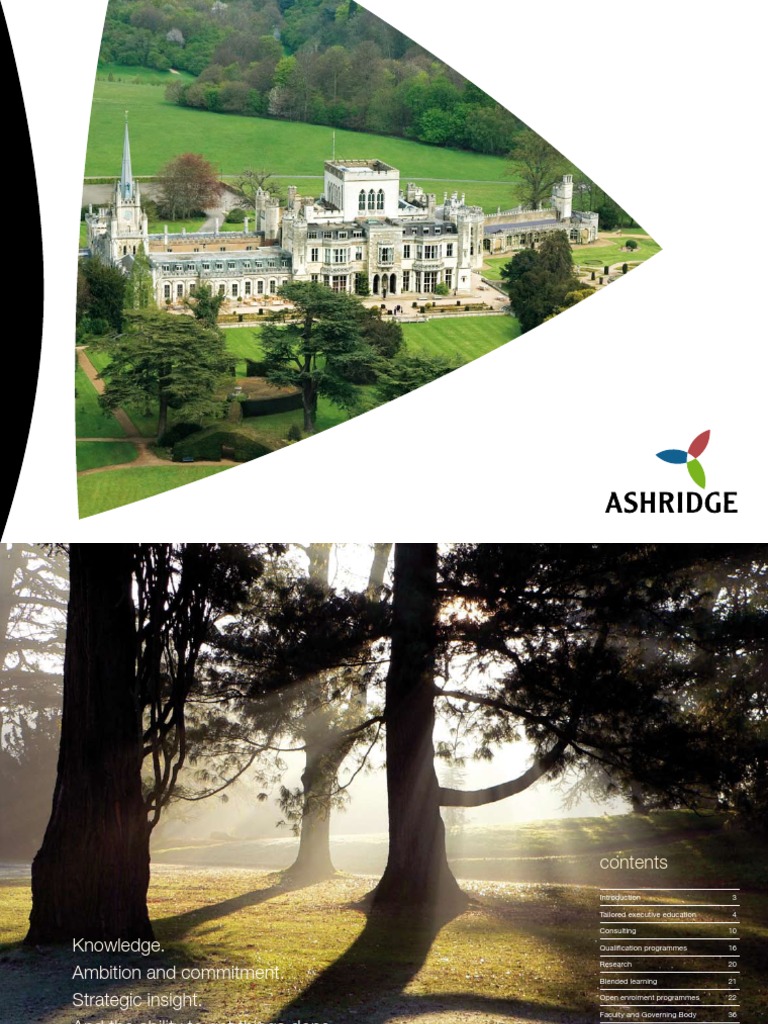 Ashridge Corporate Brochure | PDF | Strategic Management | Leadership