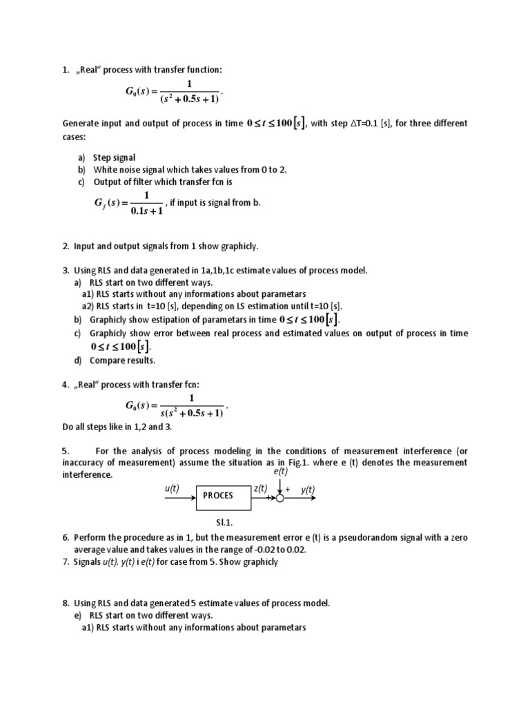 Recursive Least Square | PDF | Systems Science | Systems Theory