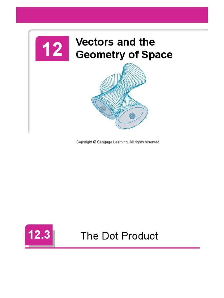 Vectors And The Geometry Of Space Pdf Euclidean Vector Trigonometric Functions