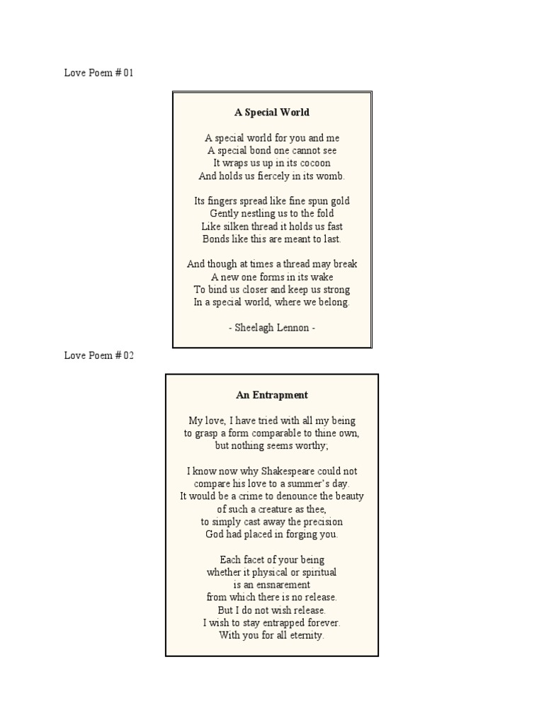 Love Poem | PDF