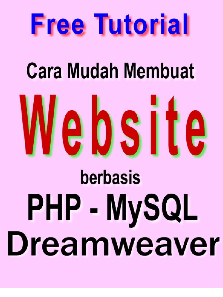 Panduan Belajar Website PHP MySQL Dengan Dreamweaver | PDF | Komputer