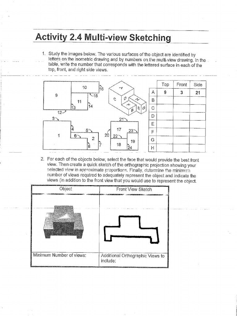 Multiview Sketching Exemplary | PDF
