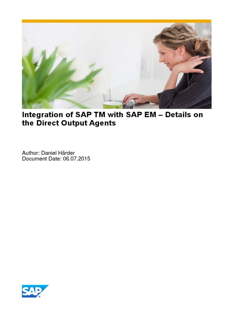 Integration of SAP TM With SAP EM - Details On The Direct Output Agents ...