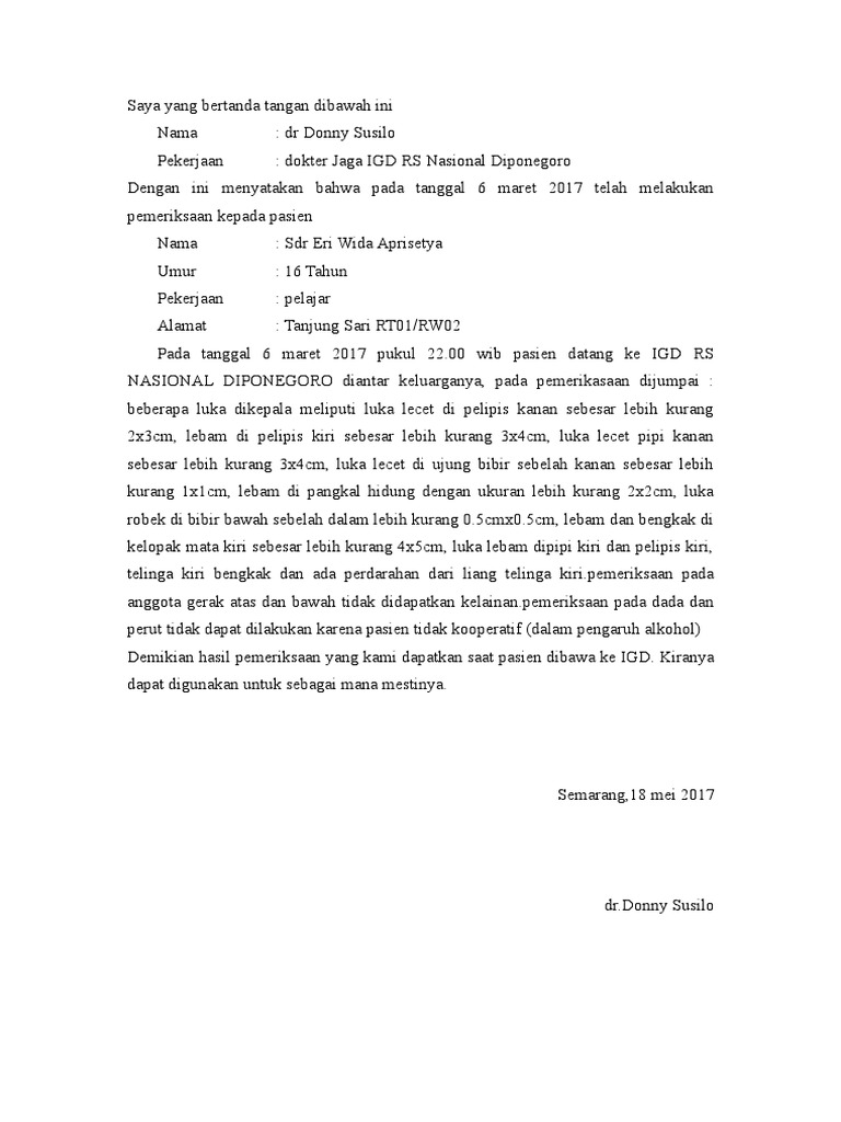 Saya Yang Bertanda Tangan Dibawah Ini | PDF