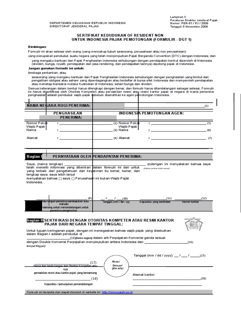Form-DGT 1.en - Id | PDF | Bisnis | Hukum