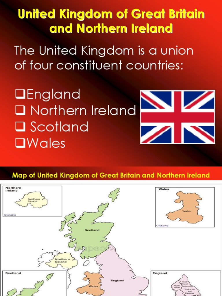 The United Kingdom Is A Union of Four Constituent Countries | PDF ...