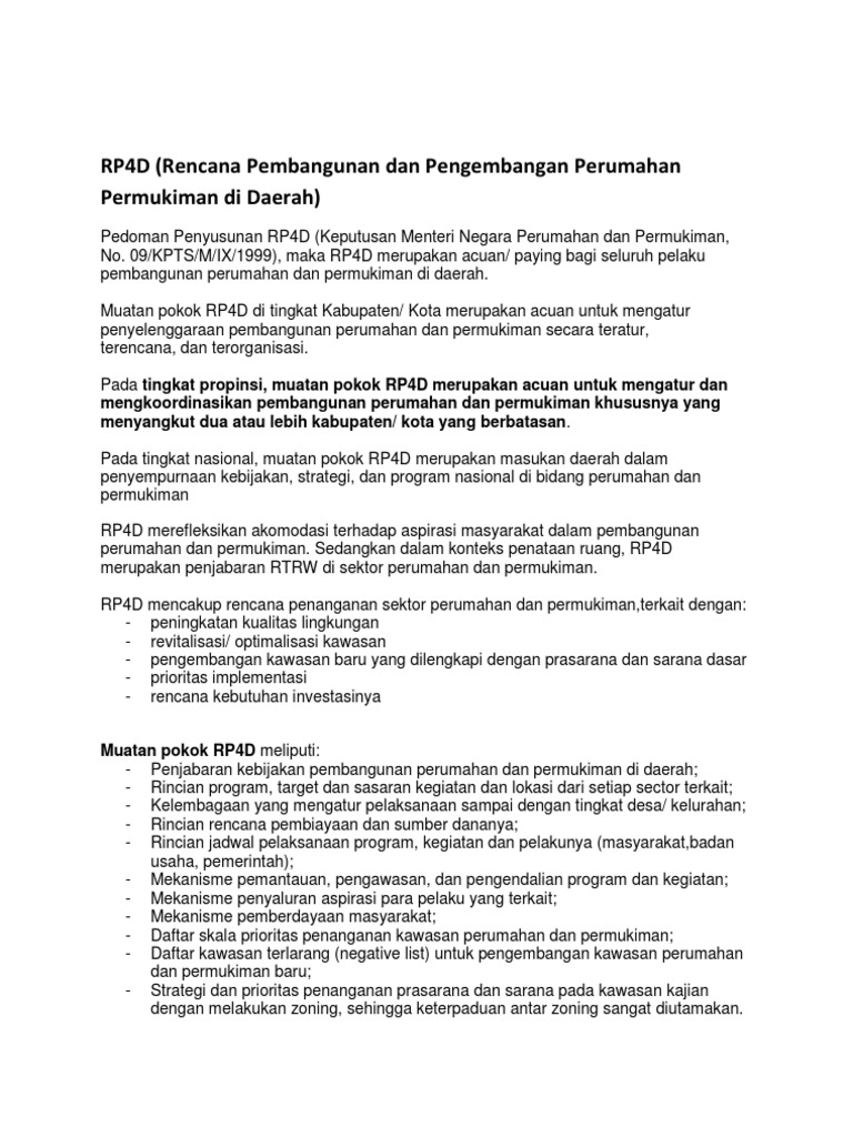 Deskripsi Awal RP4D | PDF