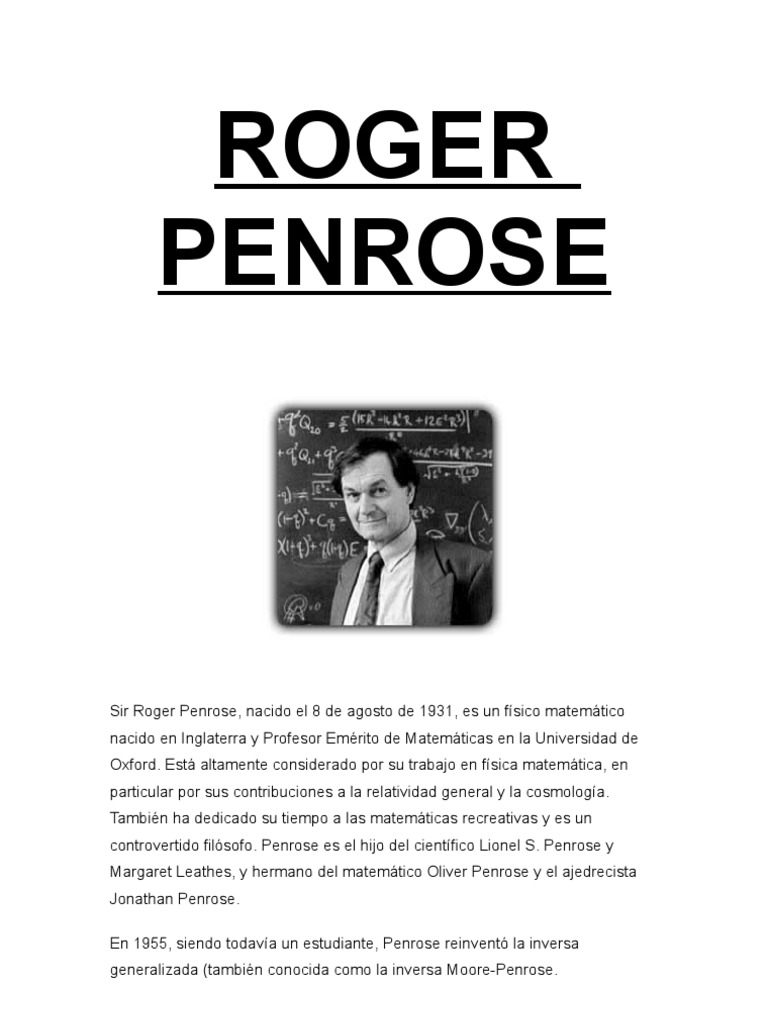 ROGER PENROSE