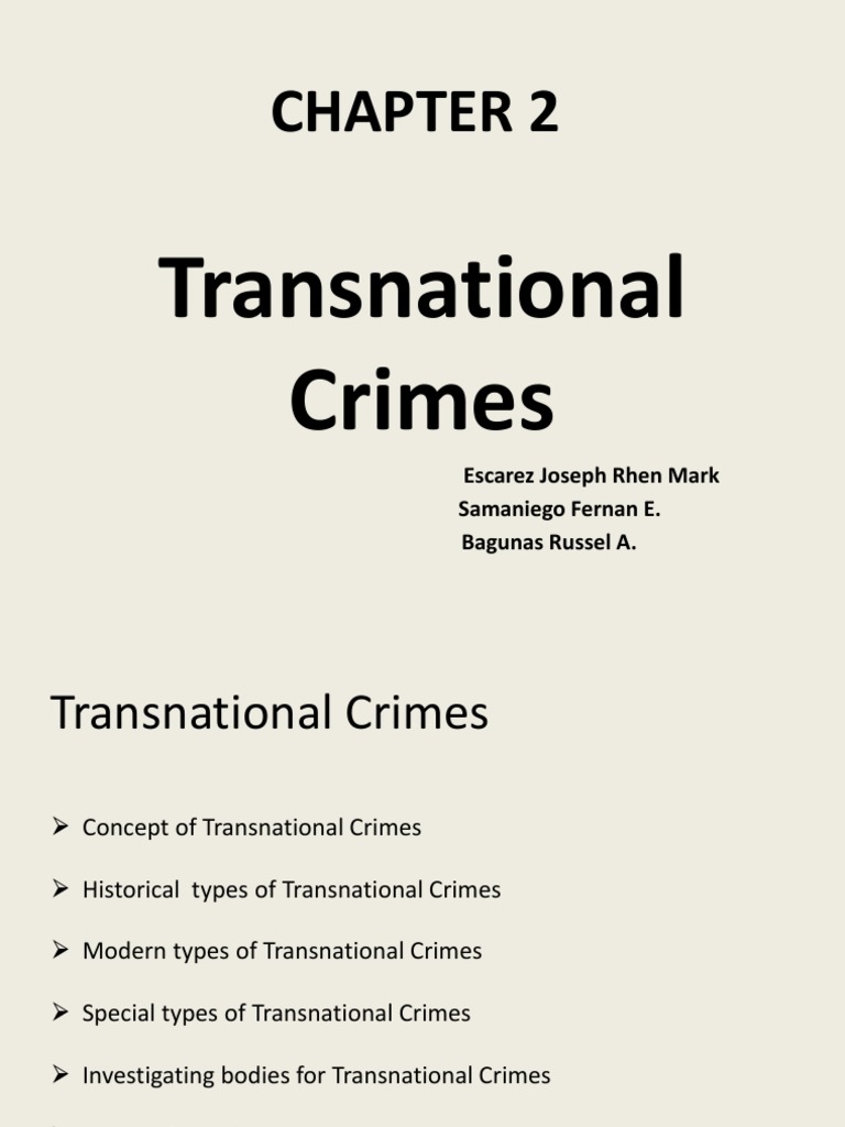 Transnational Crime