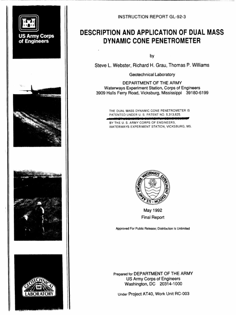 USACE Report GL-92-3 On DCP PDF | PDF
