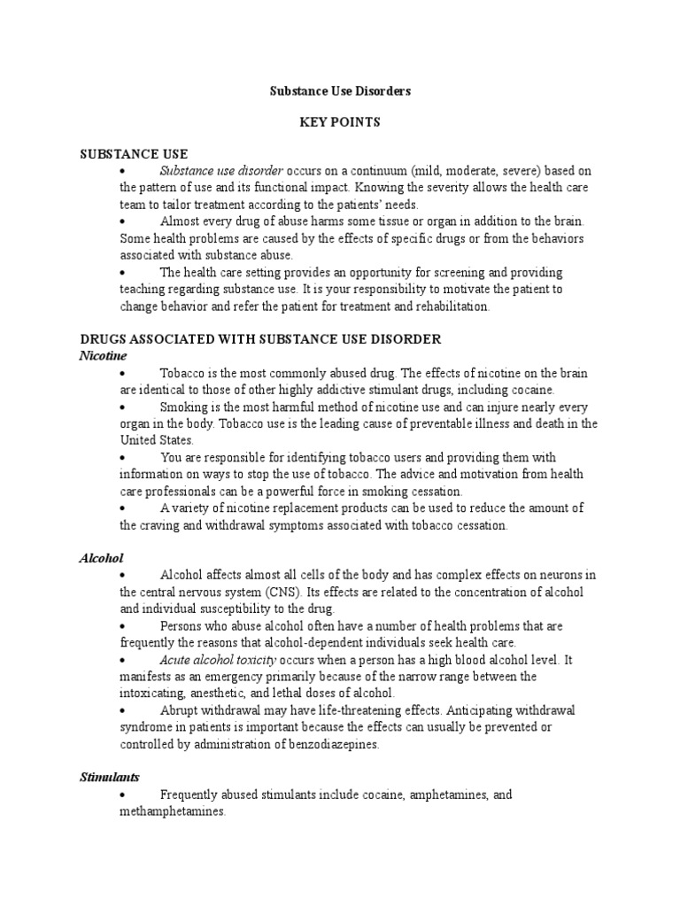 Substance Use Disorders | PDF | Substance Abuse | Substance Use Disorder