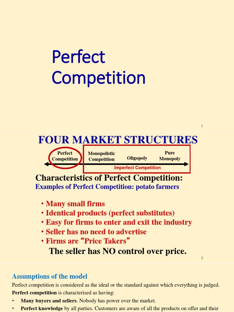 Perfect Competition A | PDF | Perfect Competition | Profit (Economics)