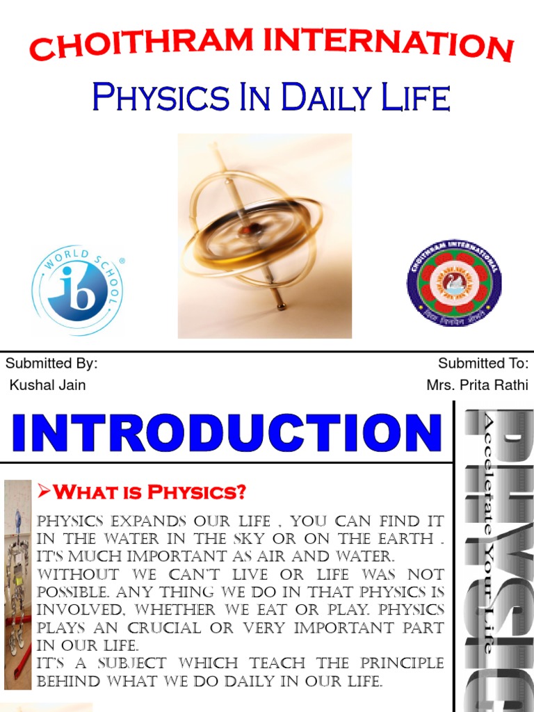 Physics in Daily Life by Kushal Jain | PDF | Cricket | Kinetic Energy