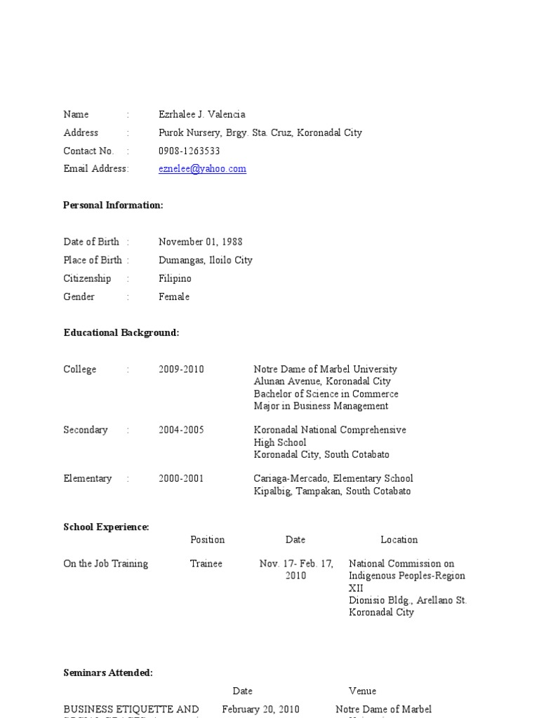 Ez Resume | PDF | Gender | Gender Studies