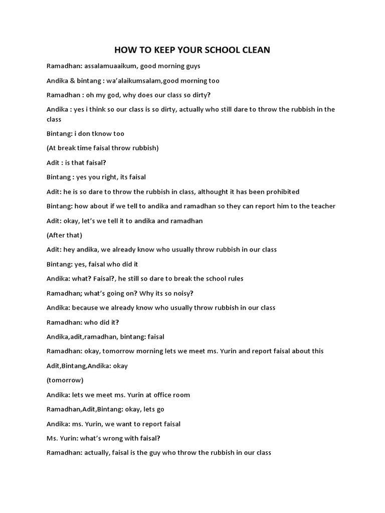 Keep Your School Clean by Reporting Littering | PDF