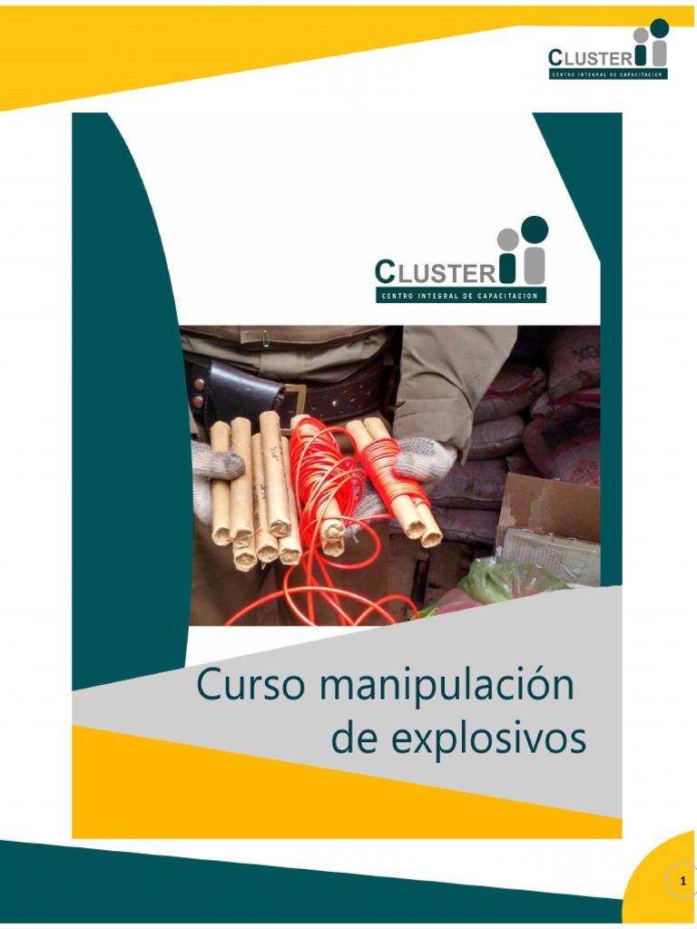 Manual Manipulador de Explosivo | Material explosivo | Minería