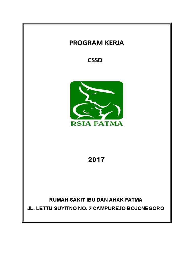 Program Kerja CSSD | PDF | Bisnis | Pengembangan Diri