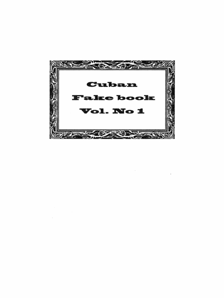 Cuban Fake Book | PDF