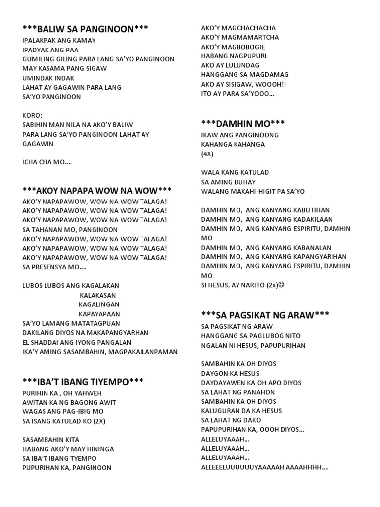 Baliw Sa Panginoon | PDF