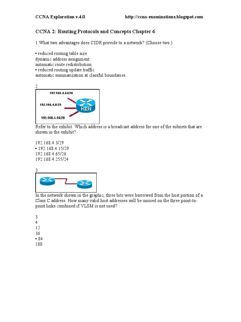 CCNA 2: Routing Protocols Overview | PDF | Internet Standards | Wide ...