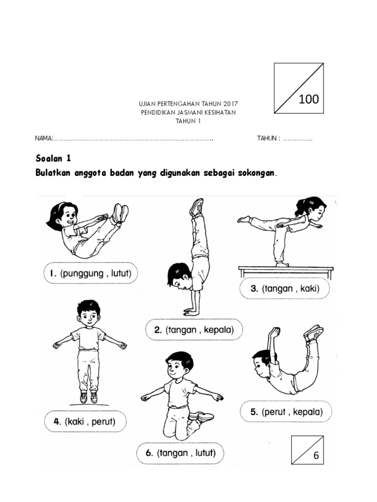 Pjpk Exercise For Tahun 1 - Riset