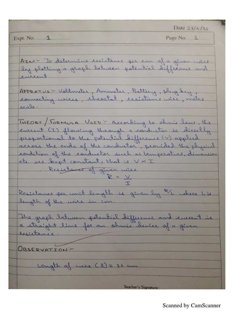 Physics Practicals PDF | PDF