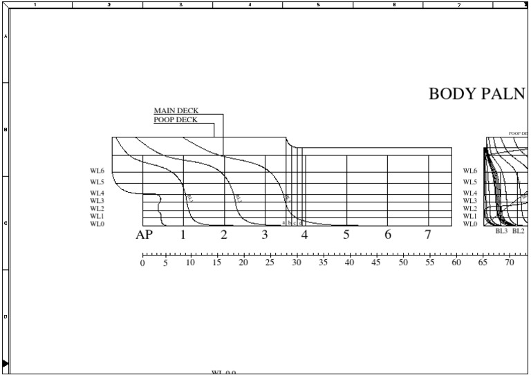Body Paln and Sheer Plan: Poop Deck Main Deck | PDF
