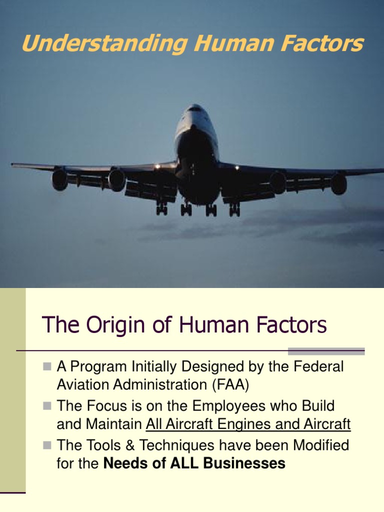 Understanding Human Factors | PDF | Fatigue (Medical) | Human Factors ...