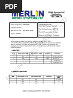 Denso Common Rail Injector Test Data | PDF | Fuel Injection | Diesel Engine