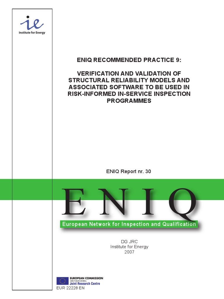 Eniq Report 30 - Verification and Validation of Srms | PDF | Reliability Engineering | Quality ...