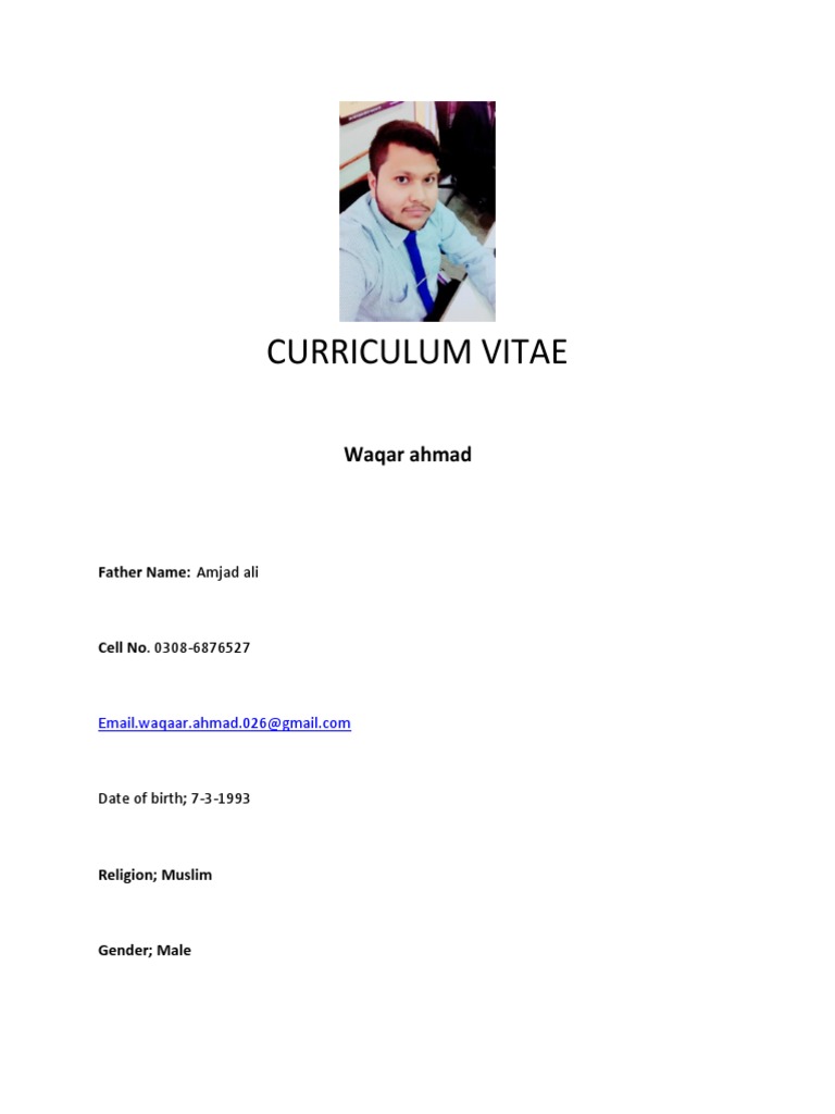 Waqar CV | PDF