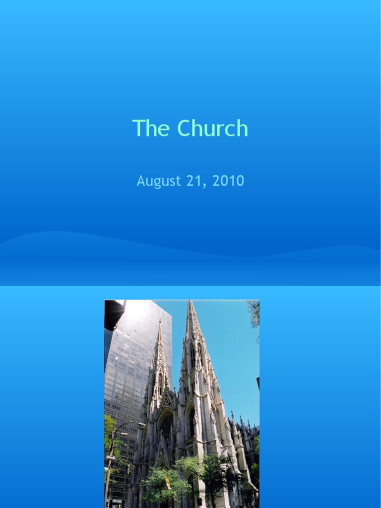 The Church | PDF | Eucharist | Christian Church