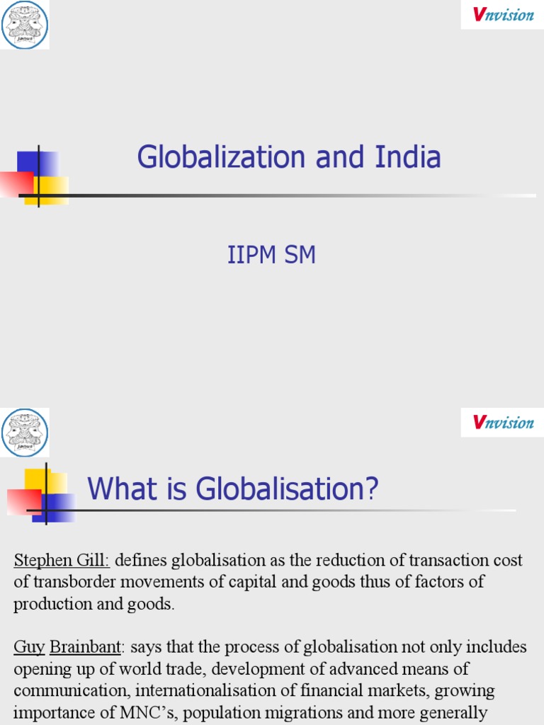 Impact of Globalization on India | PDF | Globalization | Economic Growth