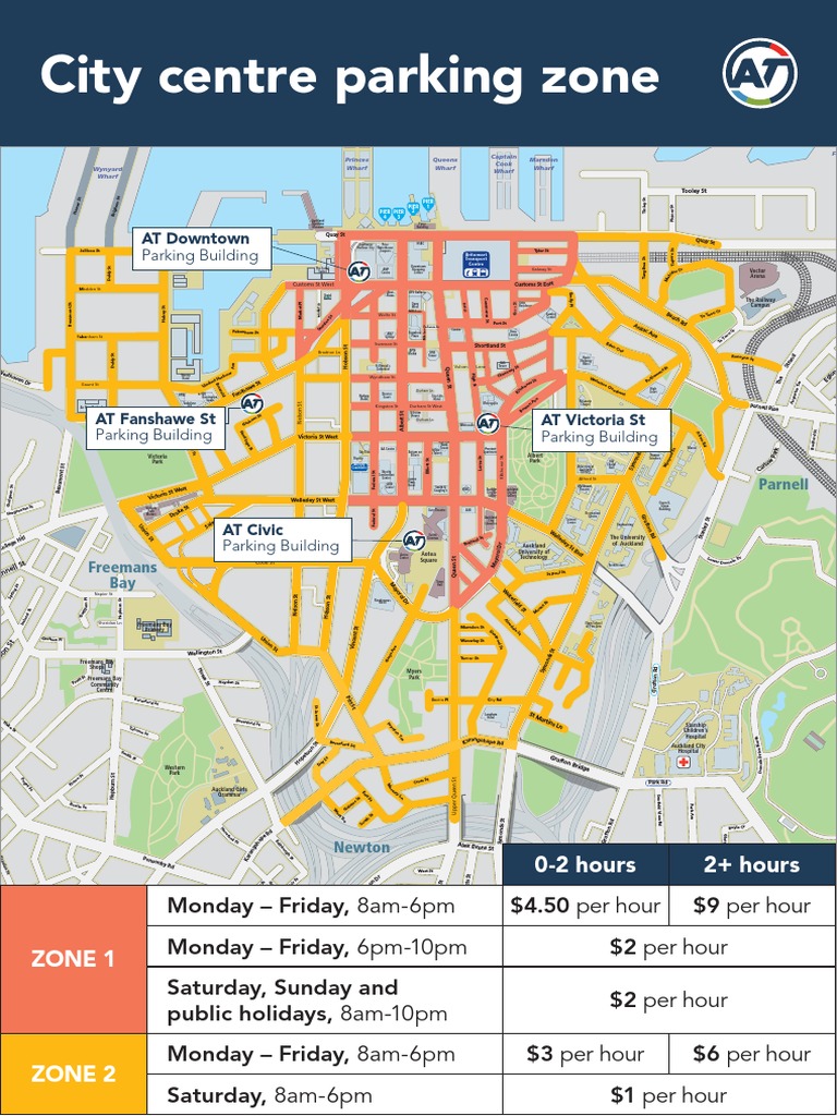 City Centre Parking Zone Map From 11 July 2016 | PDF | Transport ...