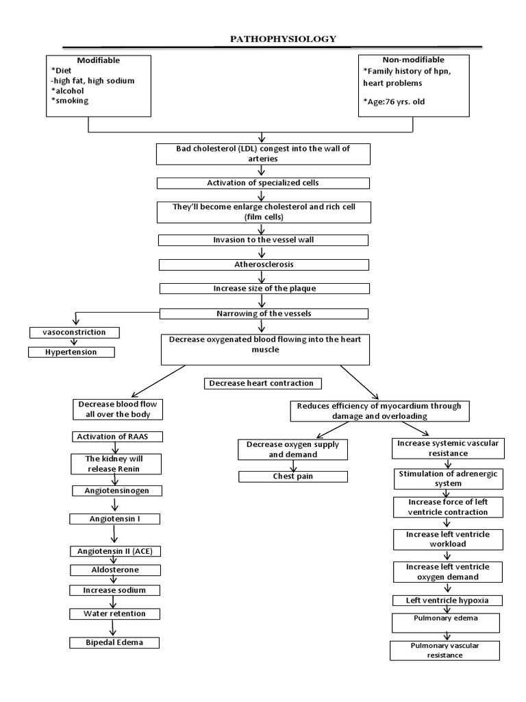 Pathophysiology CHF Mine | PDF | Heart Failure | Angiotensin