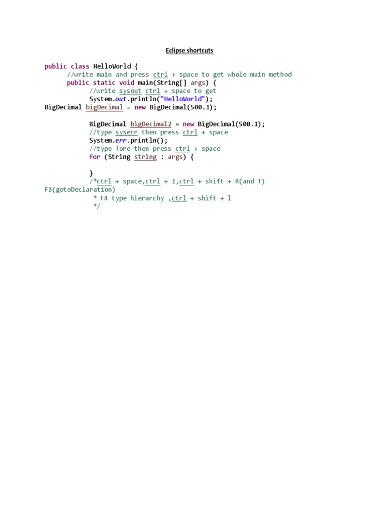 Essential Eclipse Shortcuts for Java Development: Quickly Generate Code ...